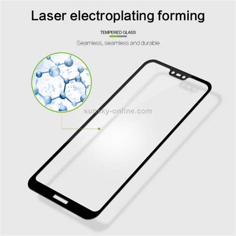 화웨이 P20 라이트 9h 표면 경도 25d 가장자리 전체 화면 강화 유리 필름 화면 보호 기용 Mofi 검은 색