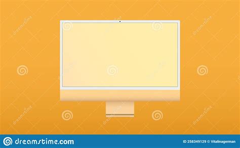 realistic computer screen mockup computer monitor mockup banner