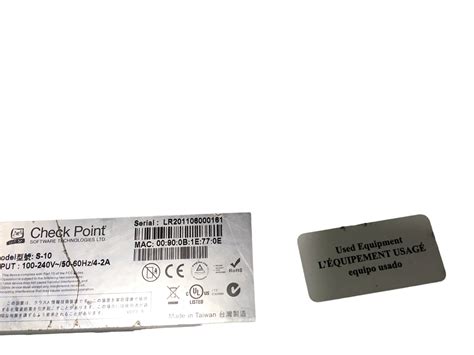 Checkpoint Network Security Switch S 10