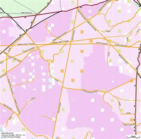 Ward Valley North California Trail Map