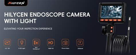 Two Way Articulating Endoscope Camera With Light Hilycen Articulating Borescope With Light 0