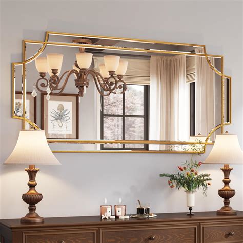 Kelly Miller 24x48 Large Gold Mirror For Wall Gold Traditional Wall