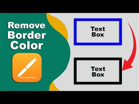 How To Remove Text Box Border Color In Apple Pages For ICloud The Graphic Home
