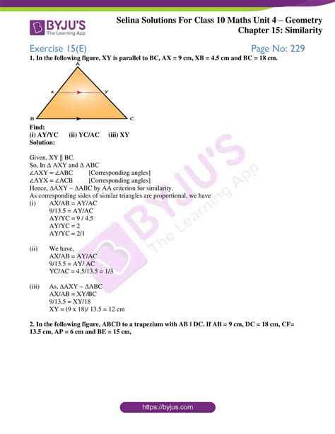 Selina Solutions Concise Mathematics Class 10 Chapter 15 Similarity With Applications To Maps