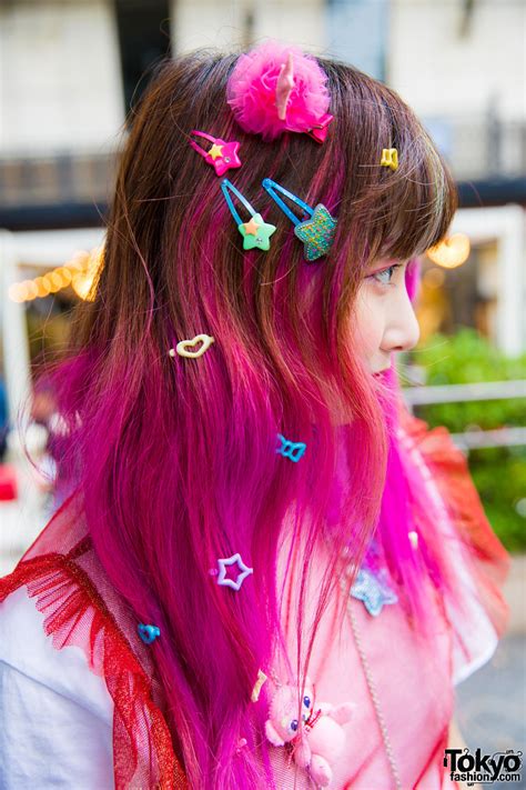 Pink Haired Harajuku Girl In Kawaii Fashion W Wc X Esther Kim Miya