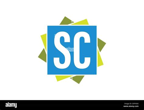 Initial Monogram Letter S C Logo Design Vector Template S C Letter Logo Design Stock Vector