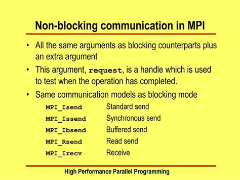 PPT High Performance Parallel Programming PowerPoint Presentation