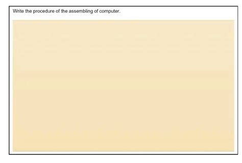 Write The Procedure Of The Assembling Of Studyx Write The Procedure Of The Assembling Of Studyx
