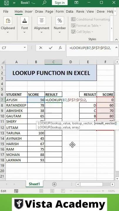 How To Use Lookup Function In Excel Exceltech Datascience Exceltips Dataanalysis