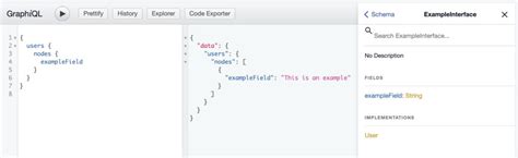 Register An Interface Inside Graphiql