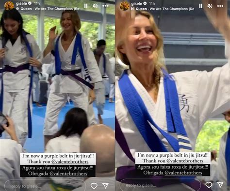 Gisele B Ndchen Celebrates Earning New Jiu Jitsu Belt With Her Rumored Beau Look Perez Hilton