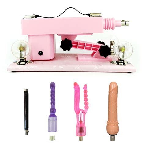 Power Pink Sex Machine With Attachments