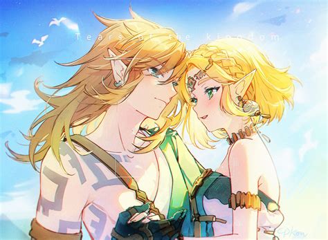 Link And Princess Zelda The Legend Of Zelda And 1 More Drawn By Cat