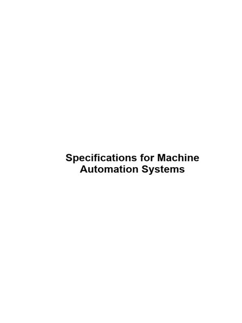 Electrical And Automation Specification Pdf Programmable Logic Controller Input Output