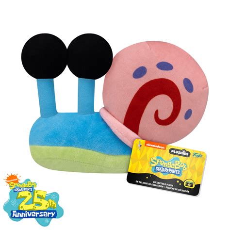 Spongebob 25th Anniversary Gary 7 Pop Plush