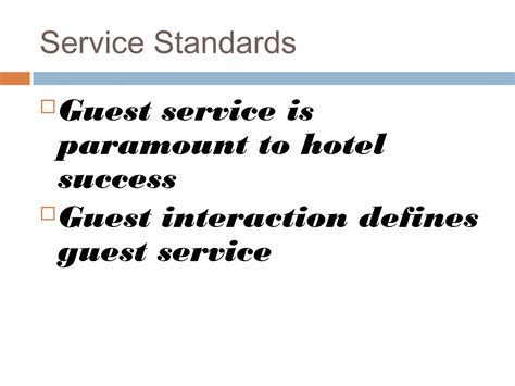 Guest Service Ppt