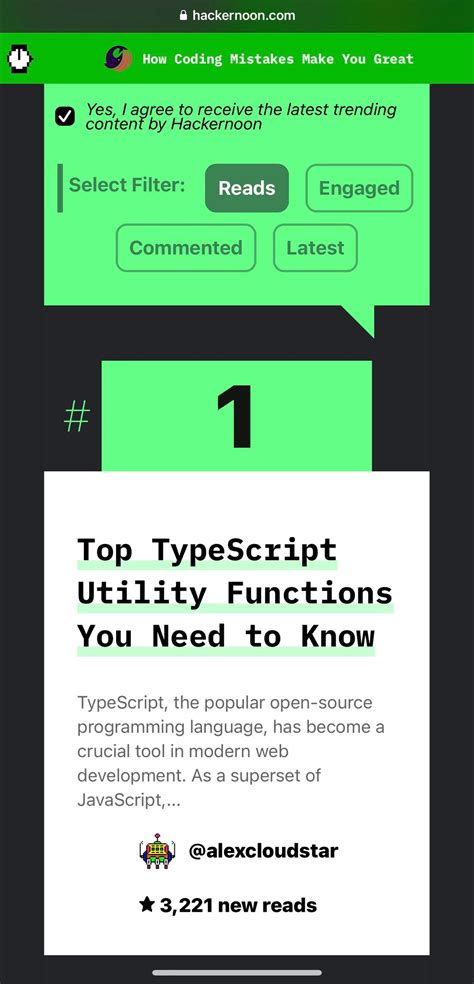 Alex Cloudstar On Linkedin Javascript Typescript