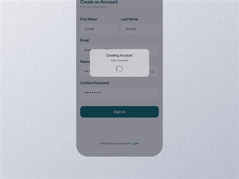 Create Account Mobile App Ui By Ui Ants On Dribbble