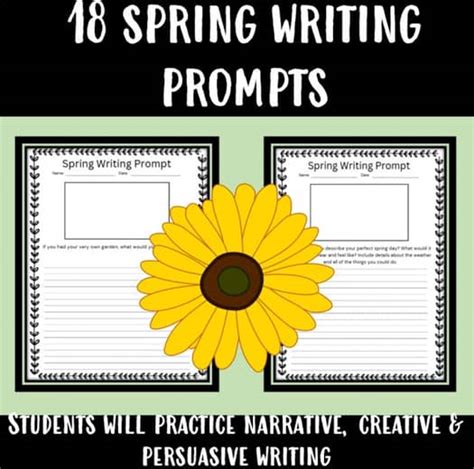 Spring Writing Prompts Narrative Creative And Opinion Writing 2nd 5th
