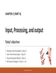 Exploring Input And Output In Programming A Comprehensive Guide Course Hero