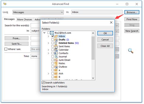 How To Search For Emails With Blank Subject Lines In Outlook