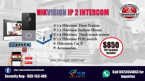 HIKVISION IP INTERCOM 02 S2 Security