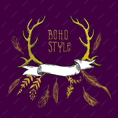 Premium Vector Vector Boho Illustration