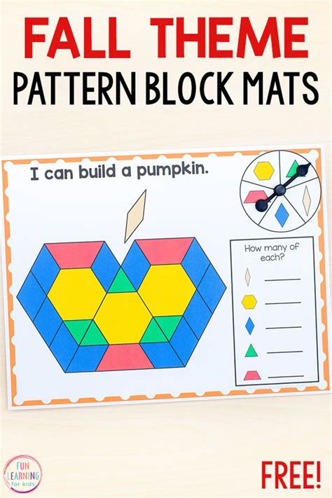 Free Printable Shape Pattern Block Templates Math 54 Off