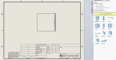 Flat Pattern Sheet Metal Drawing Solidworks At Benjamin Ferguson Blog
