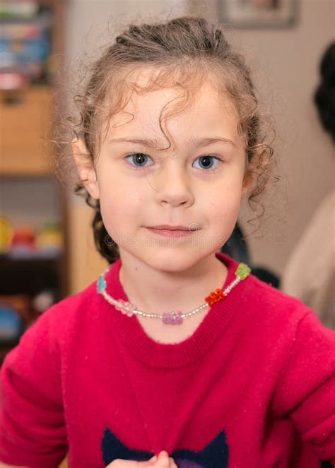 Cute Young Girl Is Modeling Her Necklace Stock Image Image Of Smile Cute 260017901