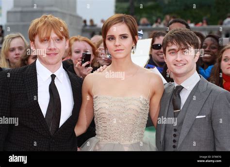 Rupert Grint Emma Watson And Daniel Radcliffe Harry Potter And The