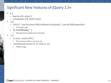Ppt Jquery New Features And Apis Powerpoint Presentation Free