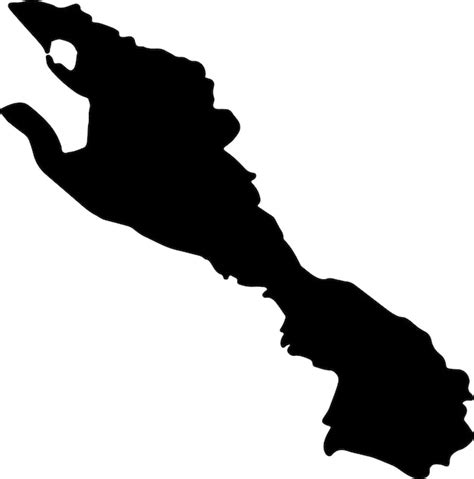 Mapa De Silhueta De Vlore Albânia Vetor Premium