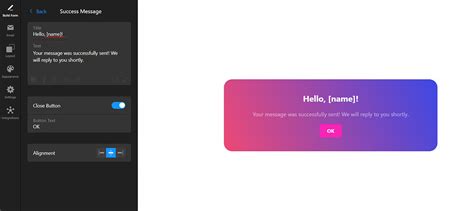 Forms Incorrect Transferring Of The Form Data To Success Message Fixed