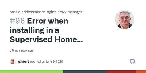 Error When Installing In A Supervised Home Assistant Environment · Issue 96 · Hassio Addons