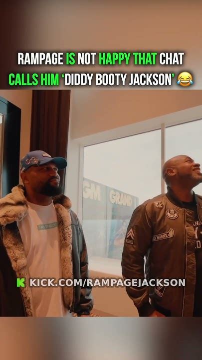 Rampage Jackson Is Not Happy That Chat Calls Him Diddy Booty Jackson