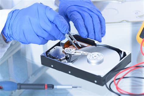 Fixing Disk Failure Stock Image Image Of Error Diagnostic