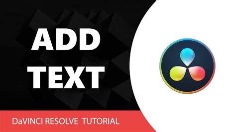 Davinci Resolve Tutorial How To Add Text In Davinci Resolve Youtube