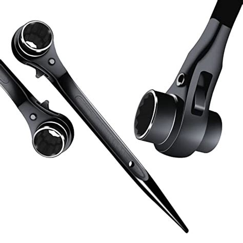 Funnytek Ratchet Podger Spanner Podger Spanner Steel Erecting Scaffold Tool Wrench Spanner