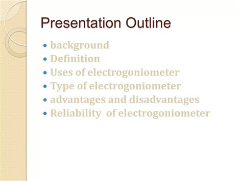 Electrogoniometer Pptx