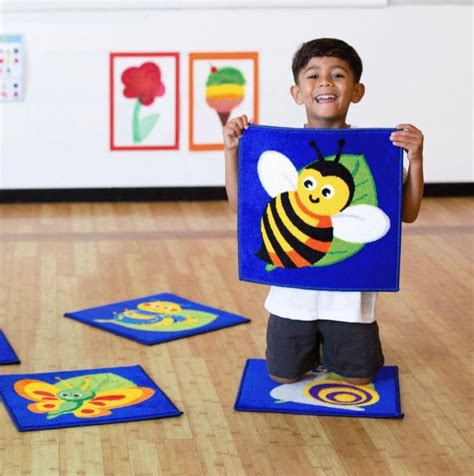 set of 14 back to nature mini bug placement mats