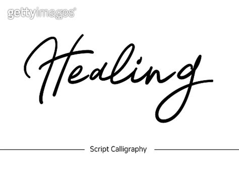 손글씨 캘리그래피 문자 핸드라이팅 문자 알파벳 문자 휴가 주제 회복 컨셉 이미지 Jv12027302