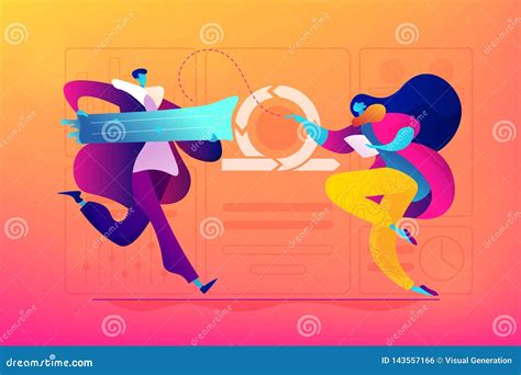 Agile Project Management Concept Vector Illustration Stock Vector