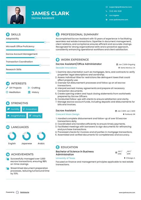 10 Escrow Assistant Resume Samples And Templates For 2025