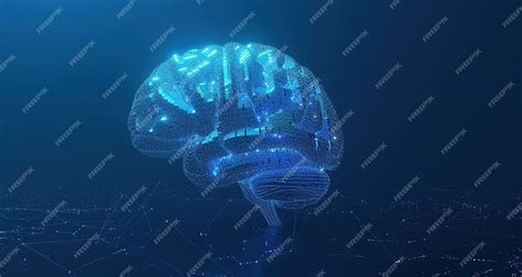 Premium Photo Digital Synaptic Connections Visualization Of A Glowing Neural Network Brain