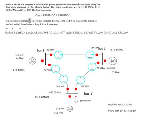 Solved Write A Matlab Program To Calculate The Power