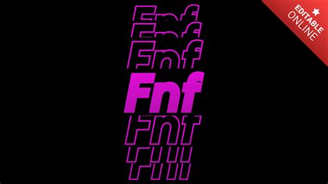 Fnf Modern Stroke Text Effect Generator