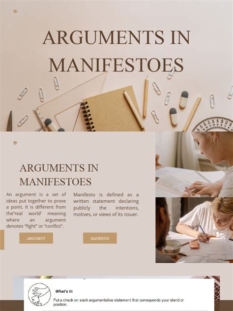 Understanding Arguments In Manifestoes Pdf Argument Logical Consequence