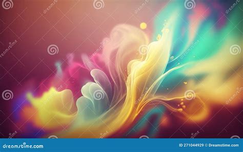 Abstract Background Light Color Generative Ai Stock Illustration