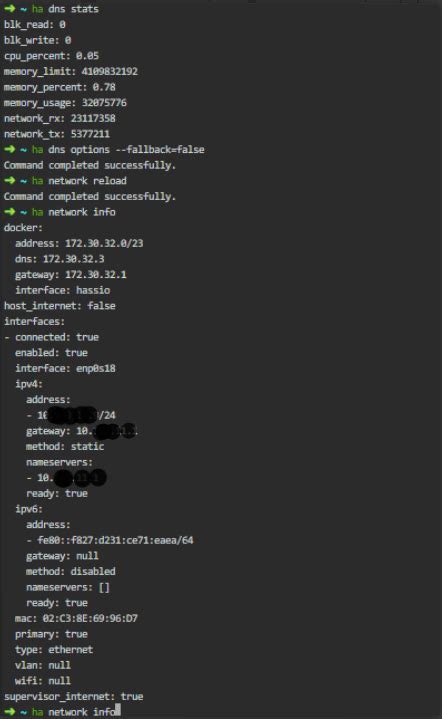 partial no internet on hass proxmox after hass os update